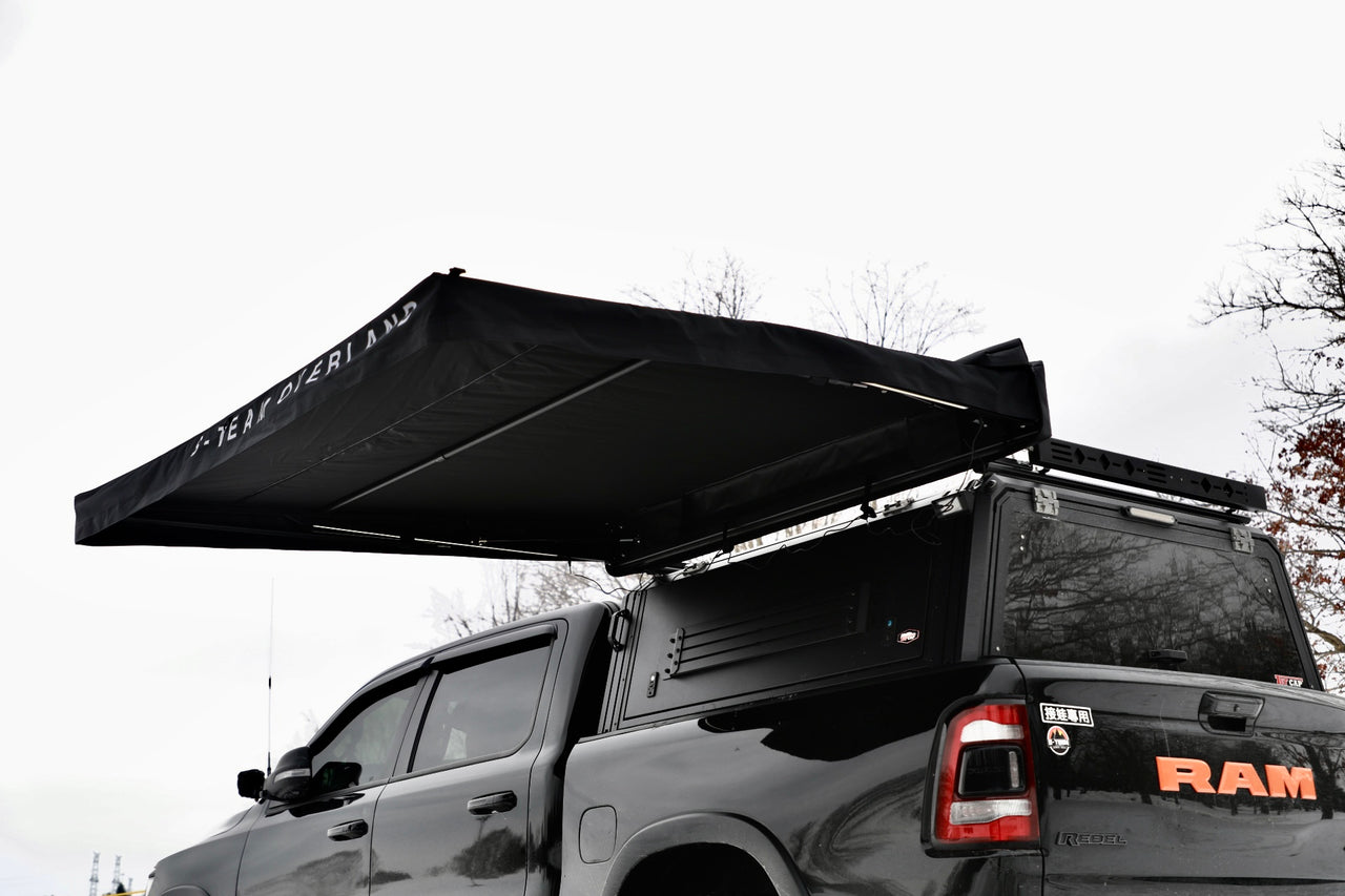 THE OUTPOST - AUTOMATIC FREE STANDING SIDE AWNING – S-TEAM OVERLAND