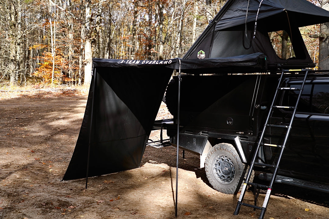THE OUTPOST - AUTOMATIC POP UP FREE STANDING SIDE AWNING – S-TEAM OVERLAND